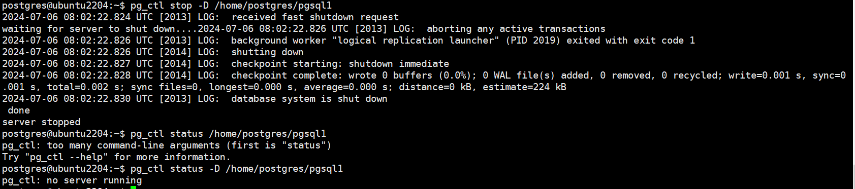使用 Pgctl 启动关闭以及管理 Postgresql 数据库 李佳程的个人主页