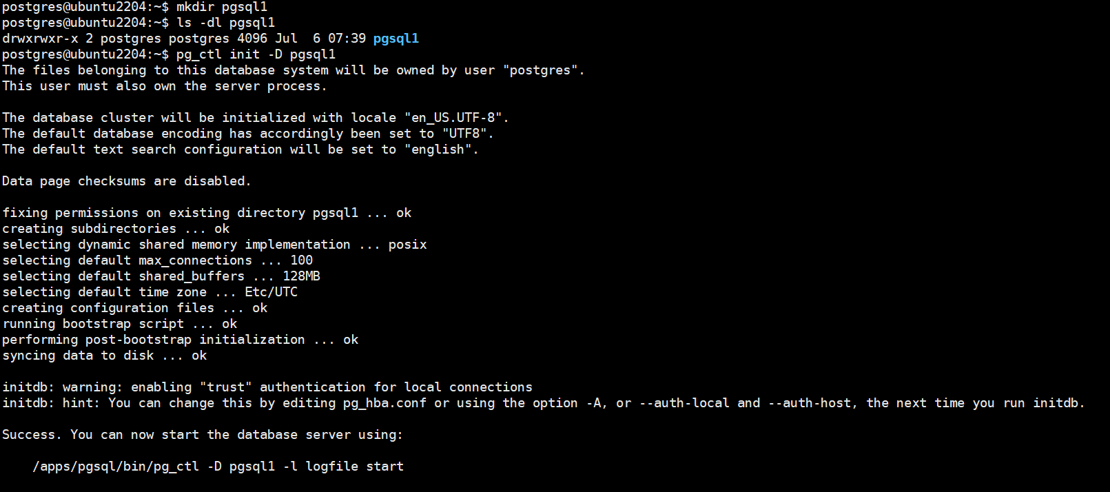 使用 pg_ctl 启动关闭以及管理 PostgreSQL 数据库-李佳程的个人主页